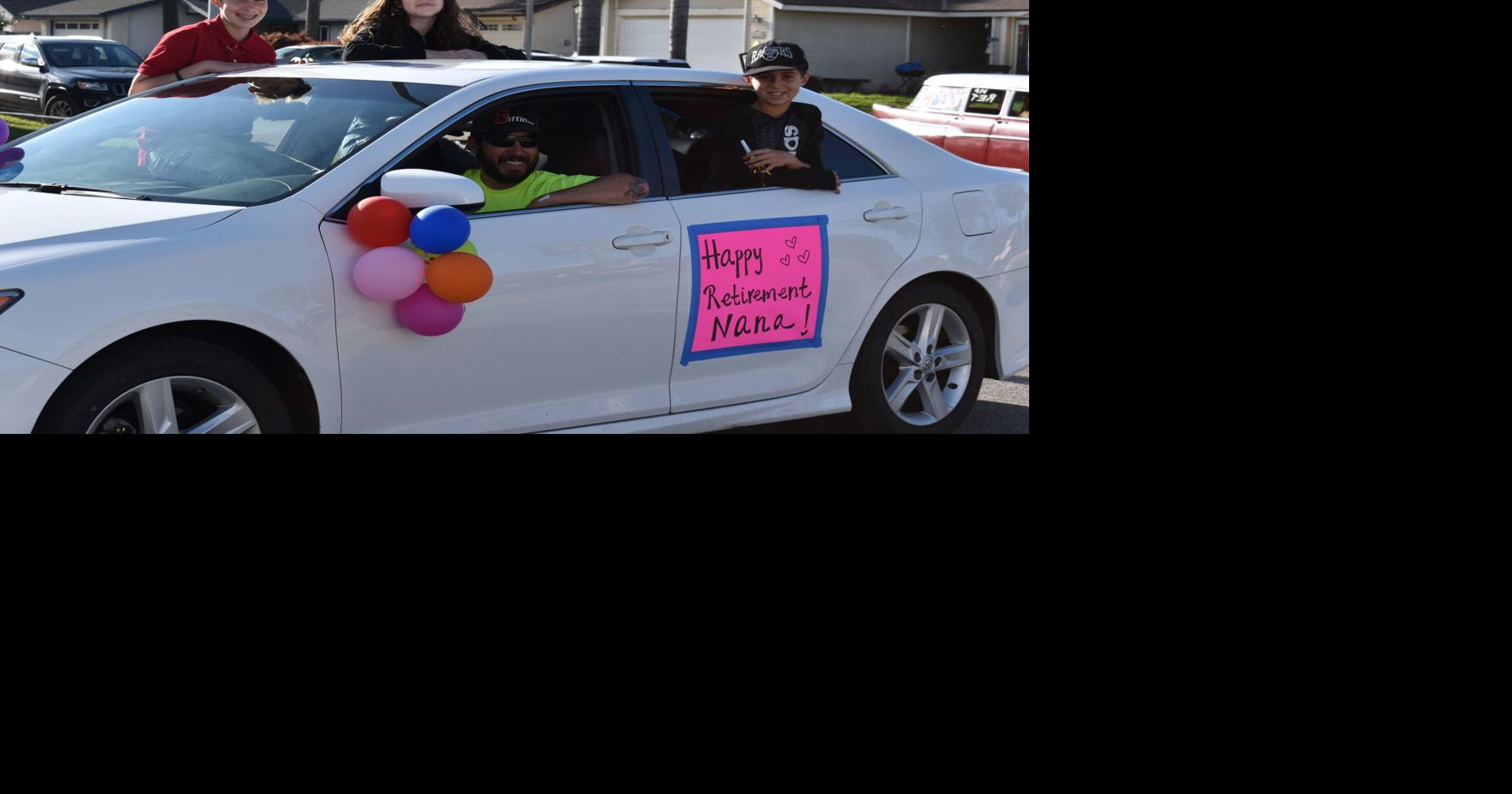 Photos: Drive-by retirement parade surprises longtime health-care ...