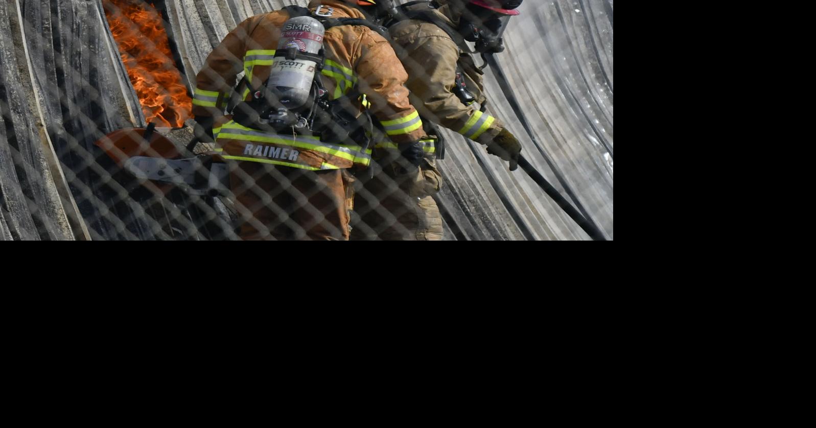 Photos: Santa Maria firefighters battle warehouse fire | Local News ...