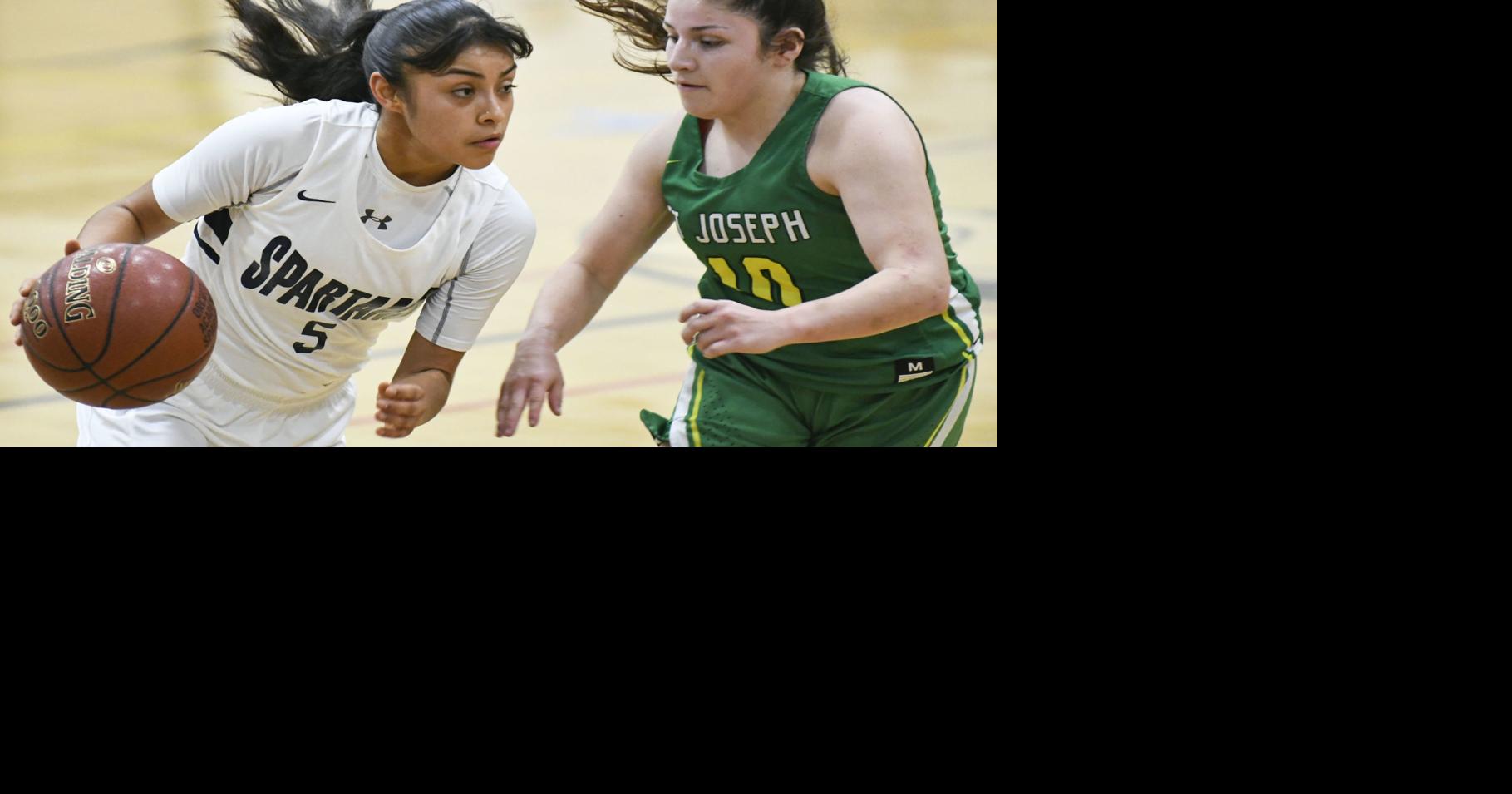 Photos: Orcutt Academy rolls past St. Joseph in girls hoops ...