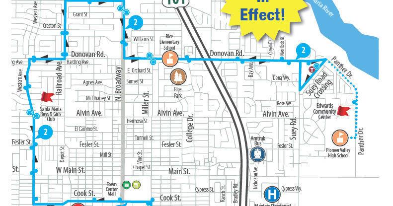 Santa Maria Regional Transit makes change to Route 2 | Government and ...