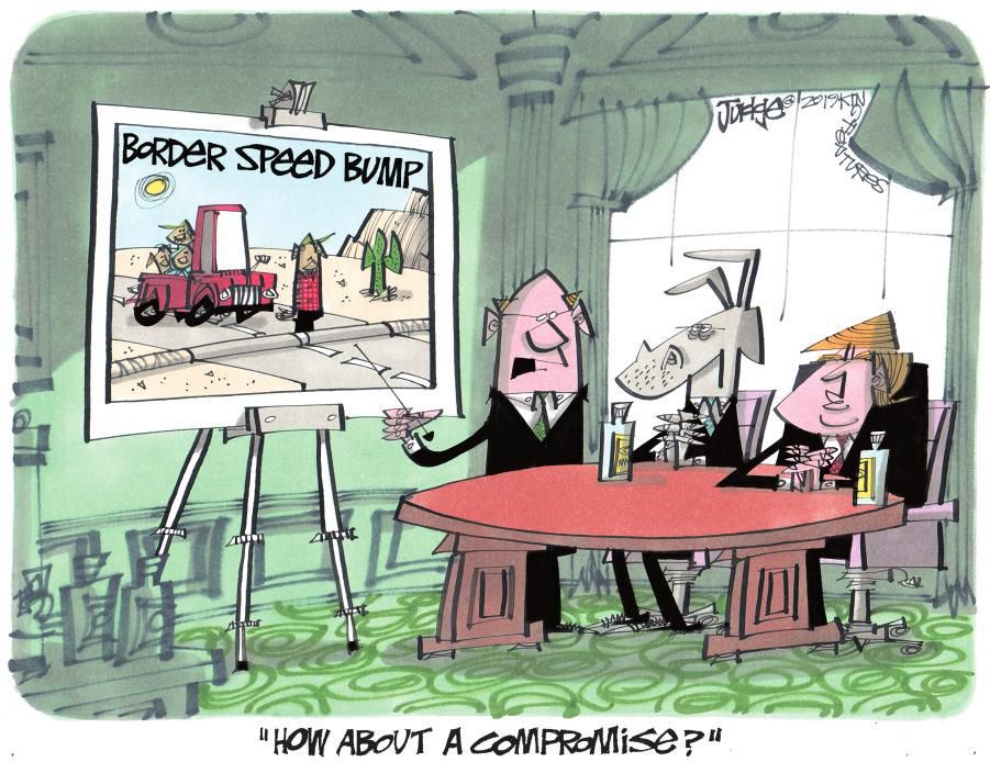 Editorial cartoon: Wall compromise | Editorial | santamariatimes.com