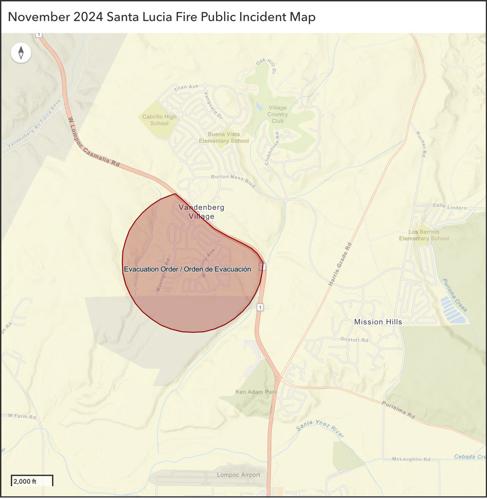 Santa Lucia fire in Lompoc 85% contained Monday | Local News ...