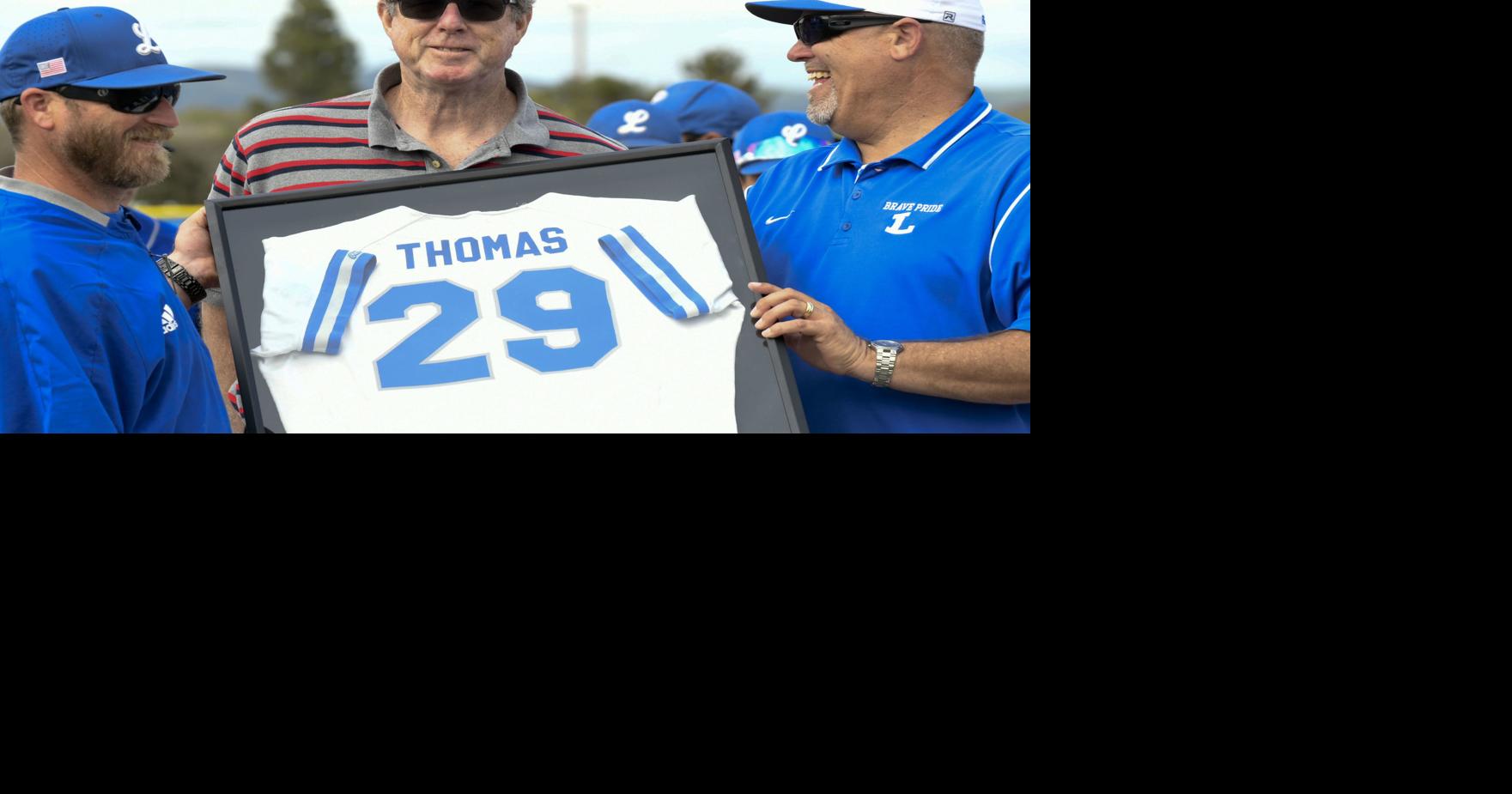 Photos: Former MLB pitcher, Lompoc alumni Roy Thomas has number retired ...