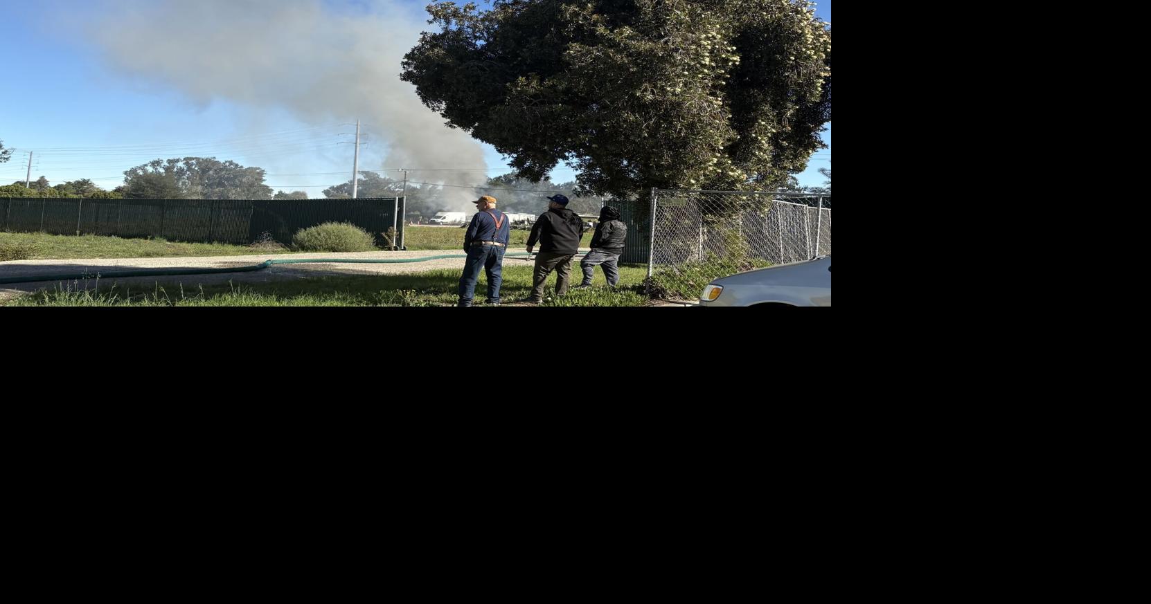 Two vehicles damaged in fire Wednesday near Cool Pak on Industrial ...