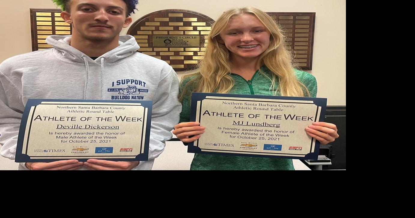 St. Joseph's Lundberg and Lompoc's Dickerson named Athletes of the Week ...