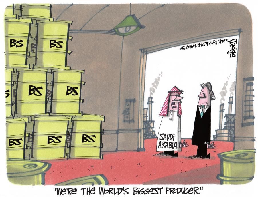 Editorial cartoon: Saudis' biggest export | Editorial | santamariatimes.com