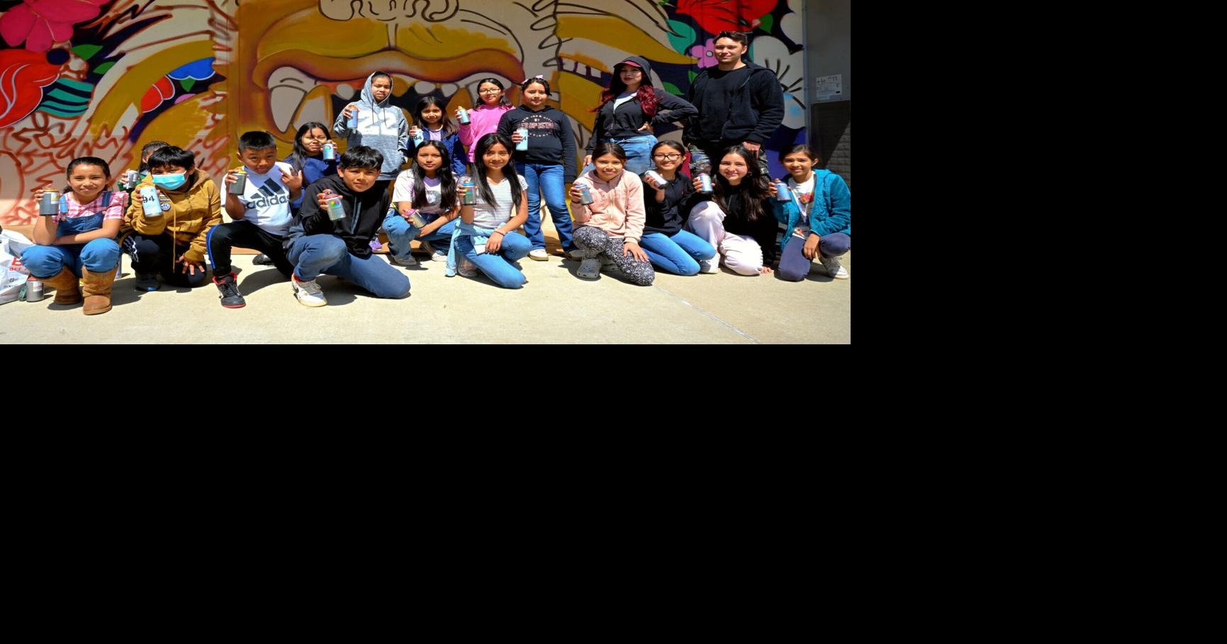 Sanchez Elementary students collaborate to create mural on campus ...