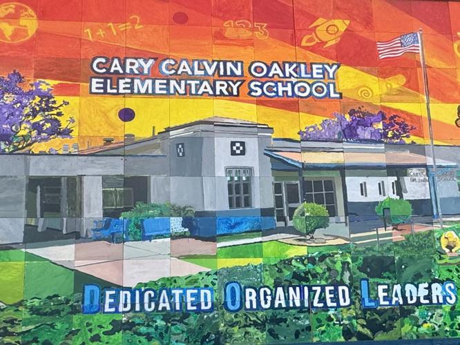 Oakley Elementary students collaborate with family, staff to create campus mural | Local News ...
