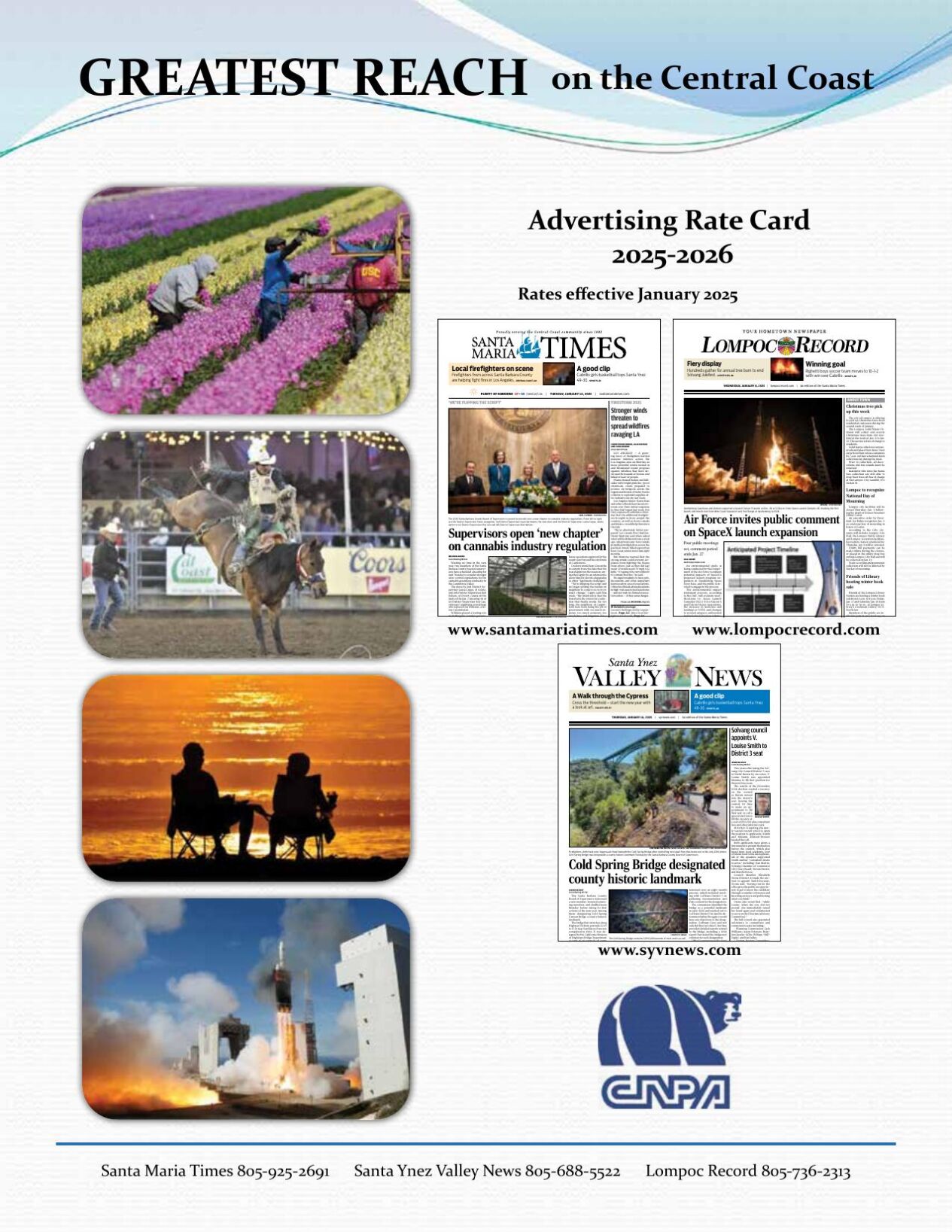 Santa Maria Times News Media Inc. Advertising Rate Card ...