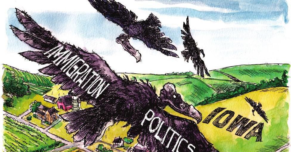 Editorial cartoon: Iowa invasion | Editorial | santamariatimes.com