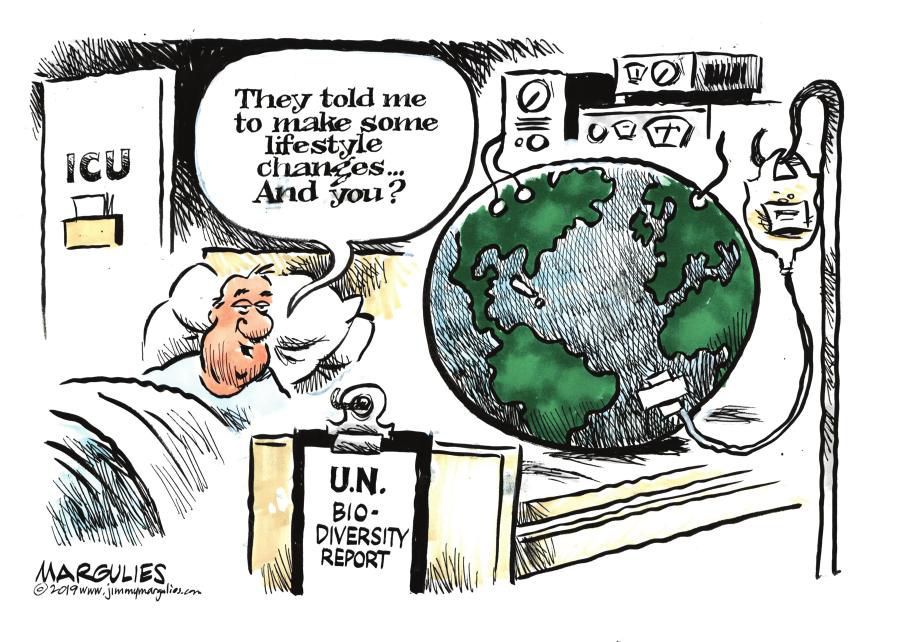 Editorial cartoon: Earth ailing | Editorial | santamariatimes.com