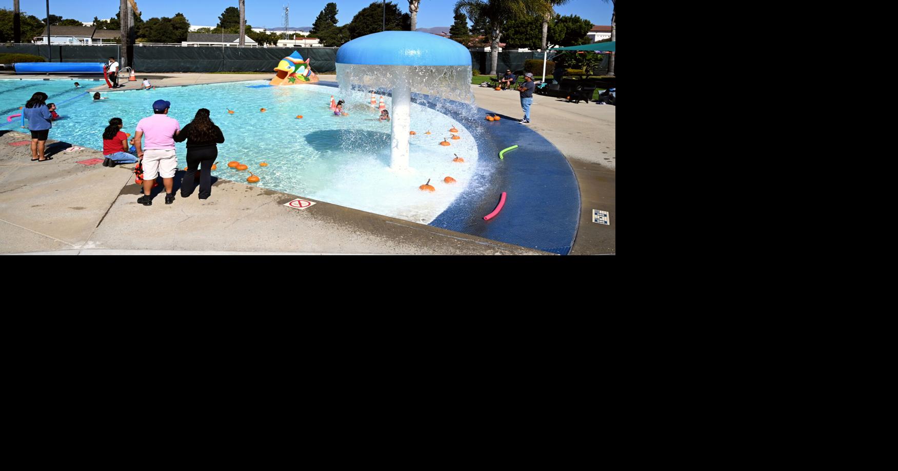 Families enjoy annual Pumpkin Plunge swim Saturday in Santa Maria ...