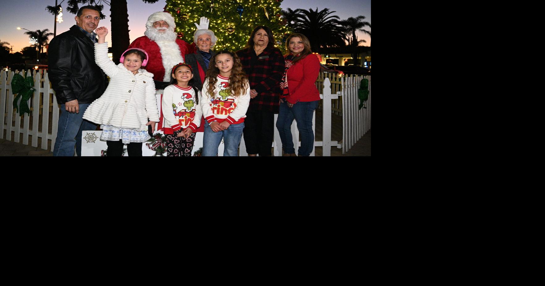 Santa Maria Christmas tree lit in ceremony including carolers, Santa ...