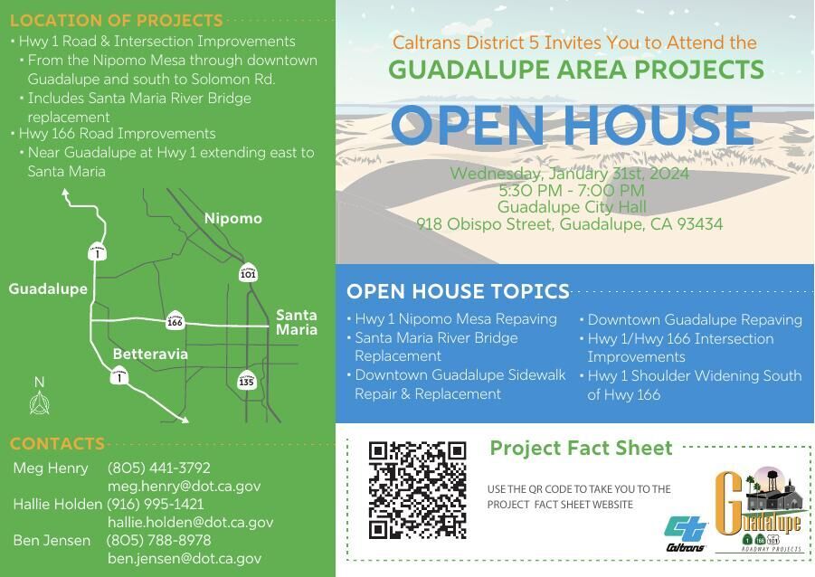 CalTrans open house to discuss Guadalupe transportation projects ...