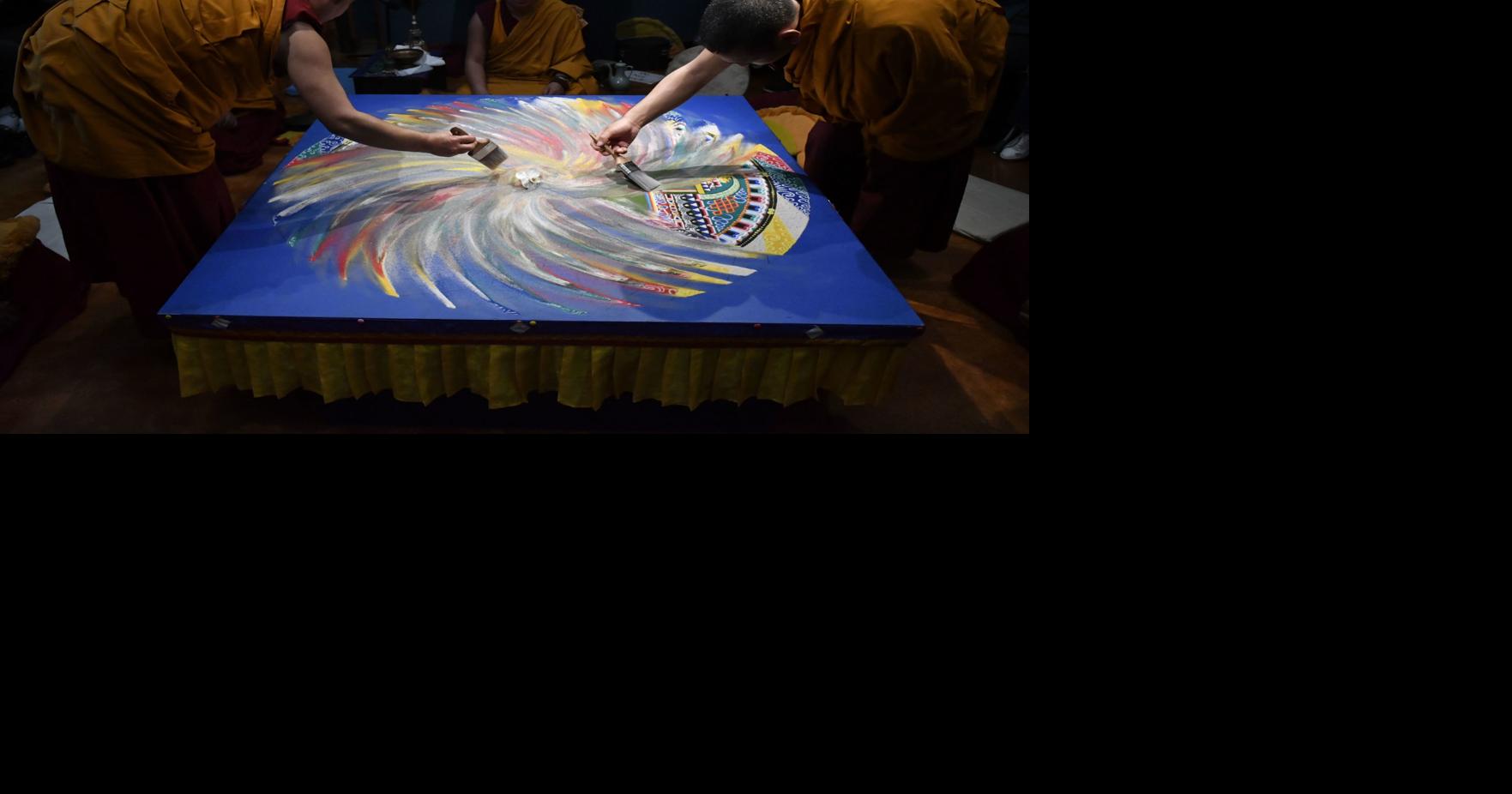 'Everything is impermanent': Tibetan monks finish, then destroy ...