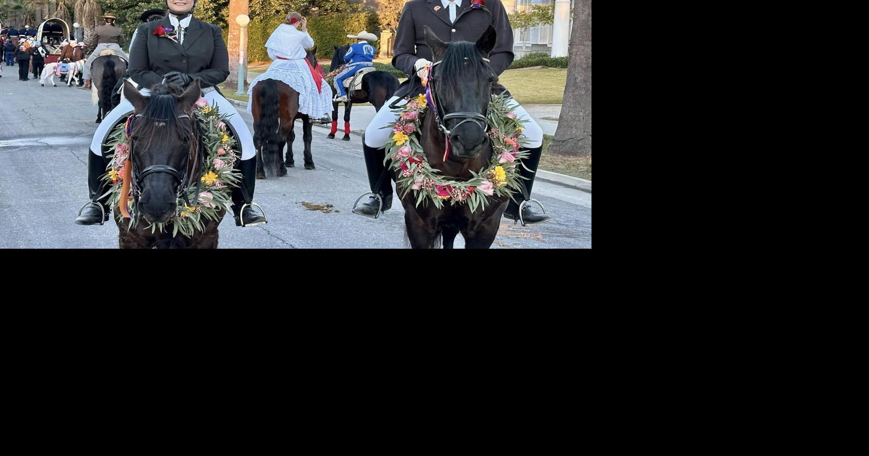 Local couple ride Andalusians in Tournament of Roses Parade | Local ...