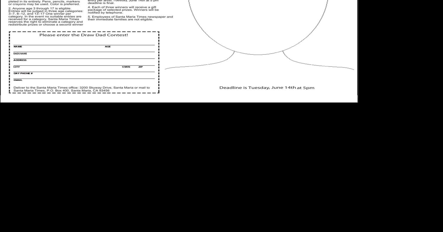 Official 'Draw Your Dad' Contest Form | | santamariatimes.com