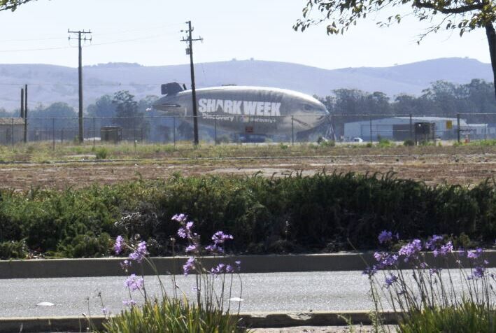 Discovery Channel's Shark Week blimp, #WestShark, visits Santa Maria ...