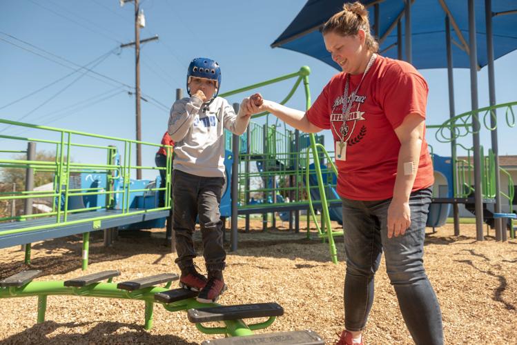 Bruce Elementary debuts new all-inclusive playground, a first for Santa ...