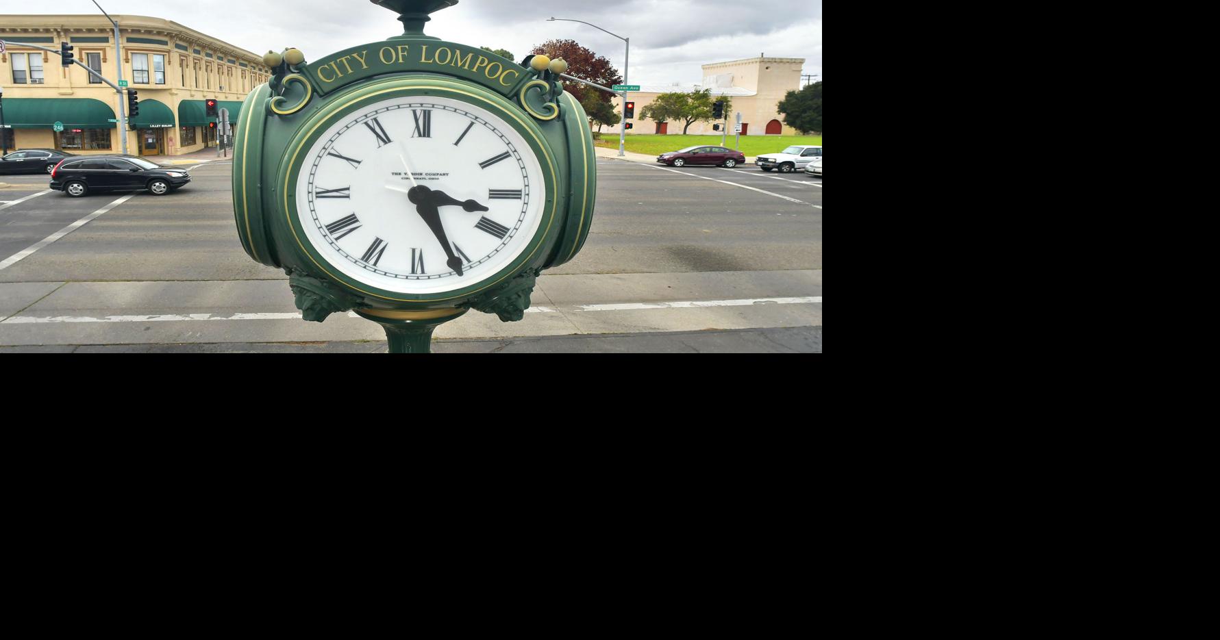 Still tickin': Lompoc's Old Town clock back up and running on time ...