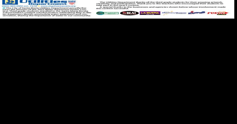 Third graders remind Santa Marians to conserve water through poster ...