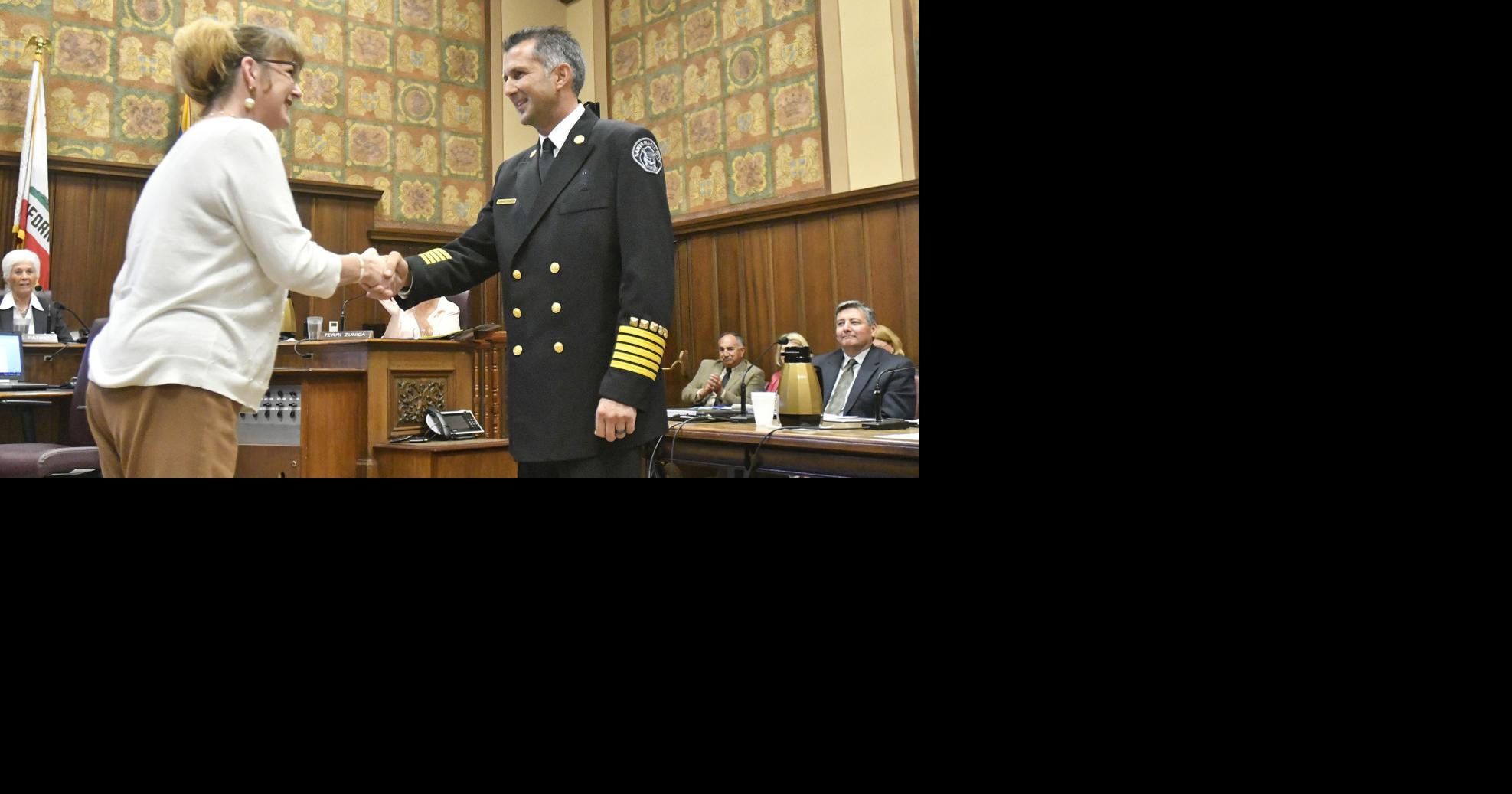Champion takes top firefighter oath | Government and Politics ...