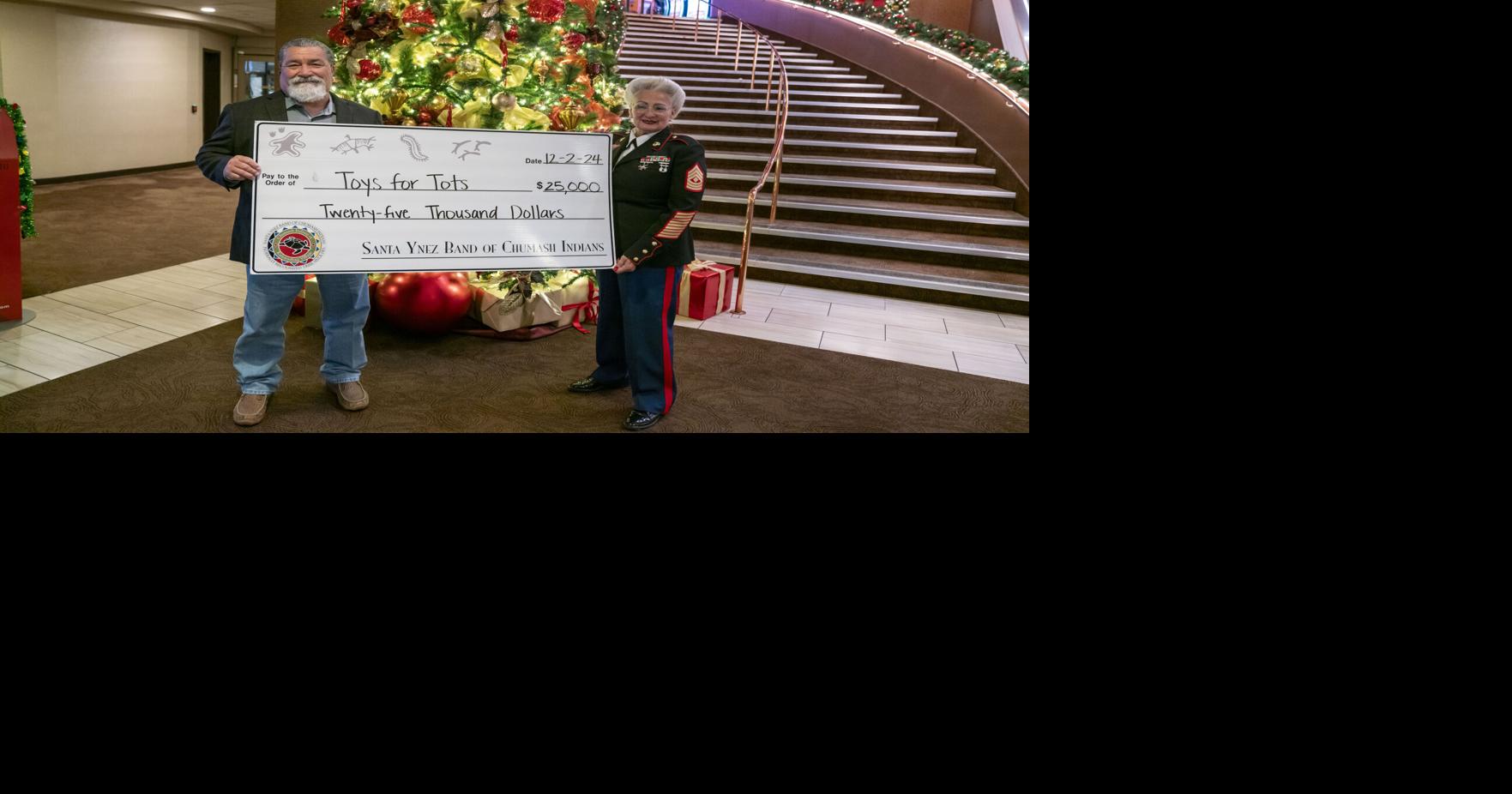 Chumash tribe donates $25K to Toys for Tots campaign serving local ...