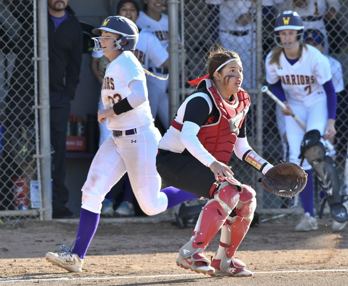 Photos: Righetti hosts Saints in Warriors' first softball game of ...