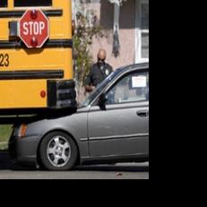 Car wedged under school bus bumper; no injuries | Local News ...
