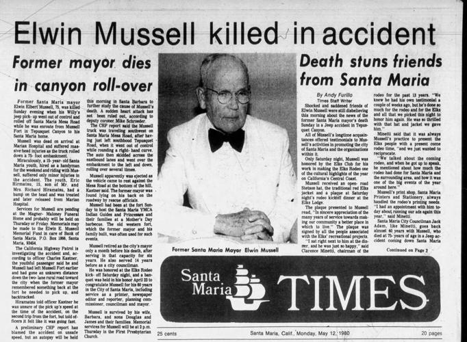 Elwin Mussell's rise to Santa Maria mayor | Heart of the Valley ...