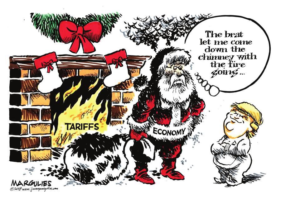 Editorial cartoon: Down the chimney | Editorial | santamariatimes.com