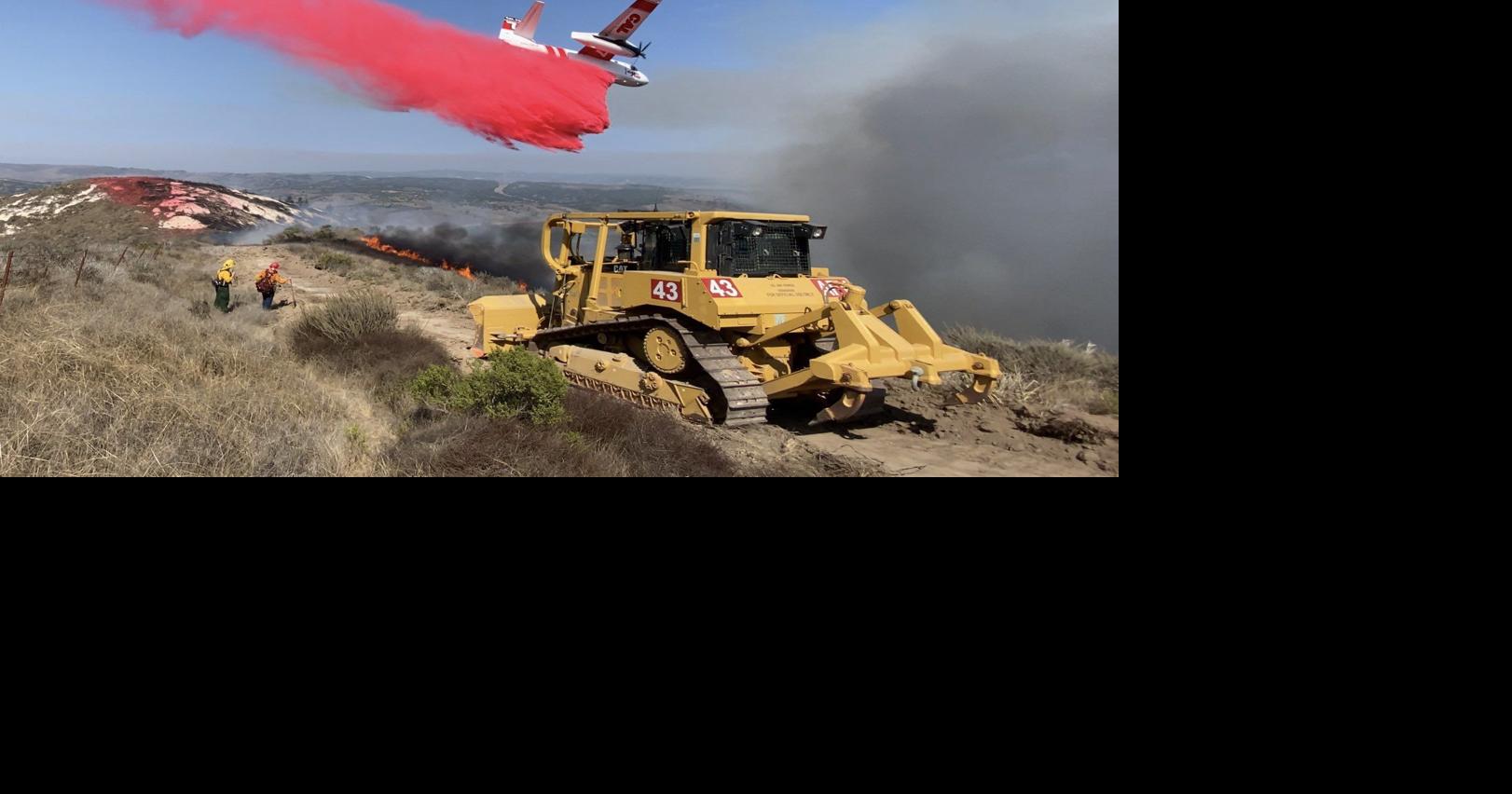 Firefighters battle Hwy 1 vegetation fire on Vandenberg AFB; 60 acres ...