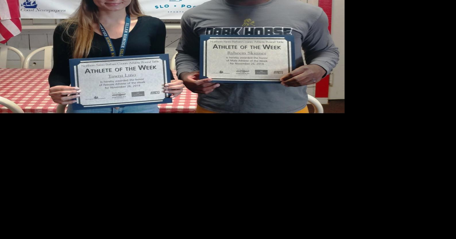 Round Table: Hancock College sweeps awards as Ryheem Skinner and Tawni ...