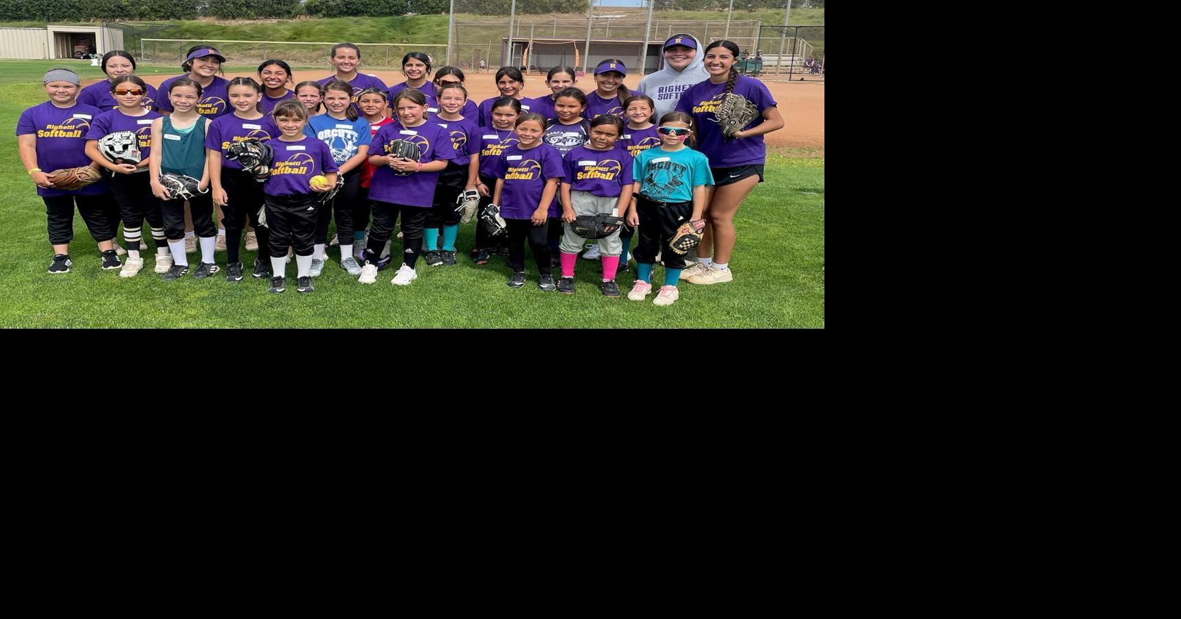 Instructors help campers at Righetti Youth Softball Camp | Youth Sports ...