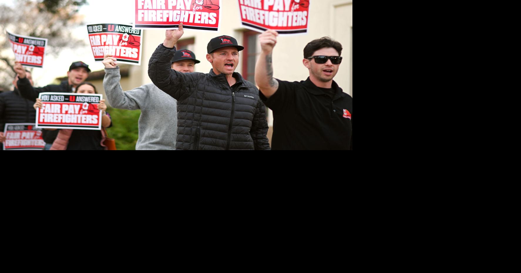 Santa Maria Firefighters picket over fair wages during city council ...