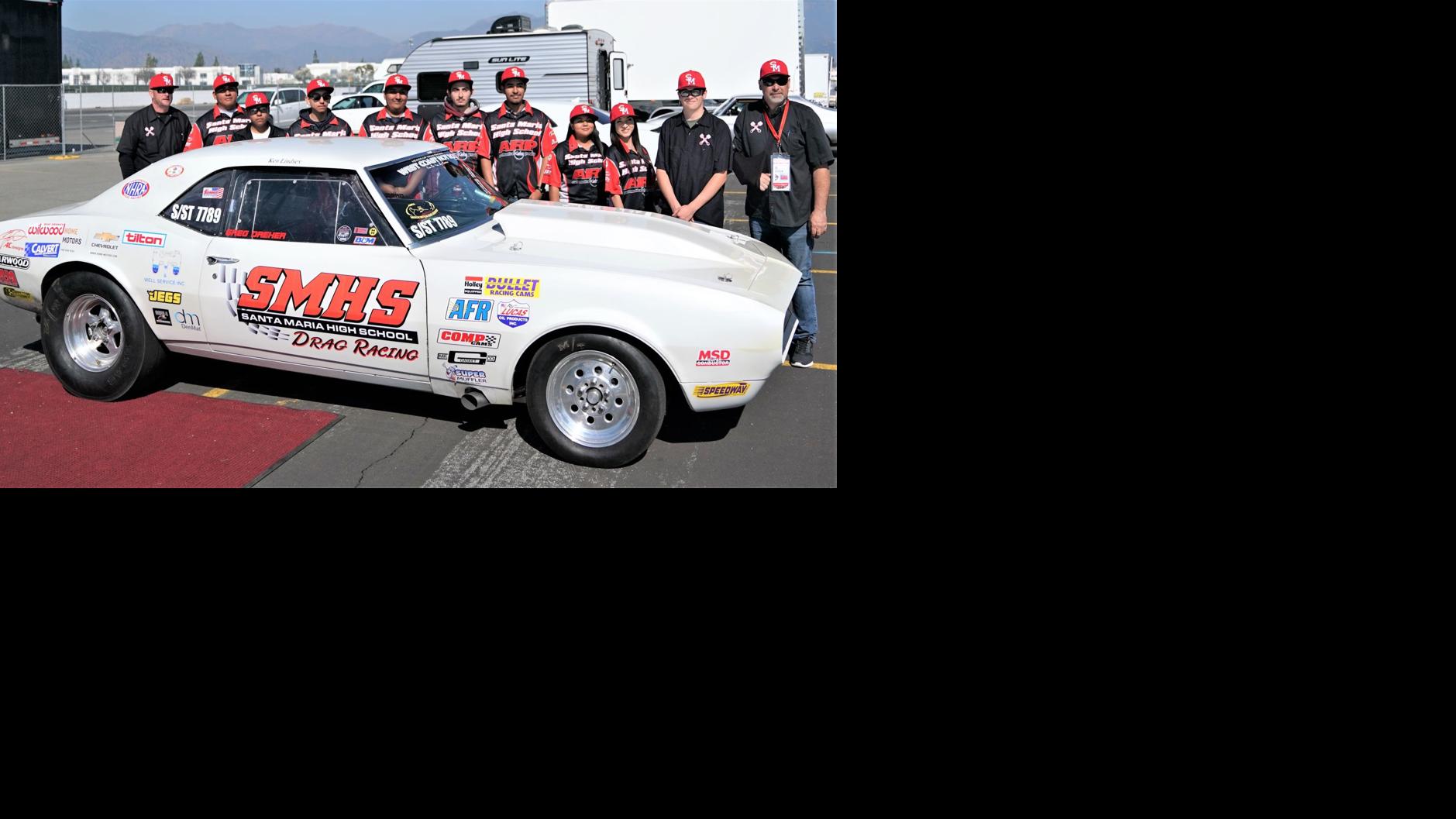 Santa Maria High drag race team makes history in Pomona as FOX Sports ...