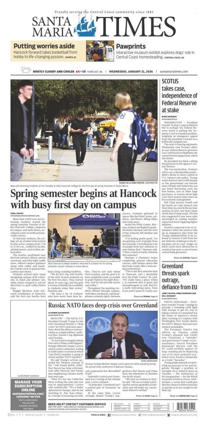 Editorial Cartoon: Bird on a wire | Opinion | santamariatimes.com