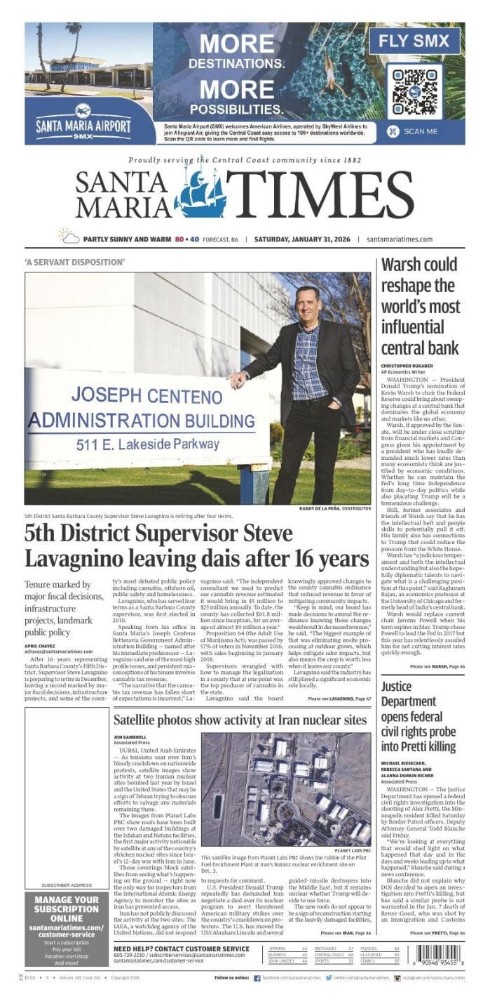 AP News Summary at 7:23 a.m. EST | National | santamariatimes.com