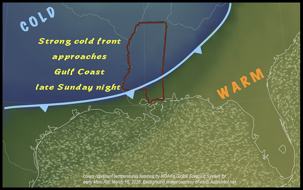 Strong cold front will arrive early Monday | News | seacoastecho.com
