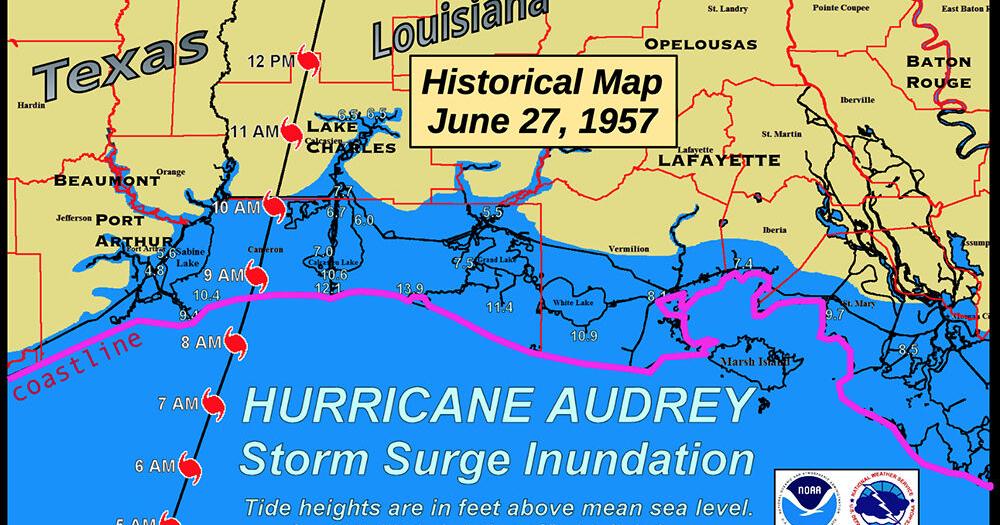 Remembering the Gulf’s strongest early season hurricane: Audrey | News ...