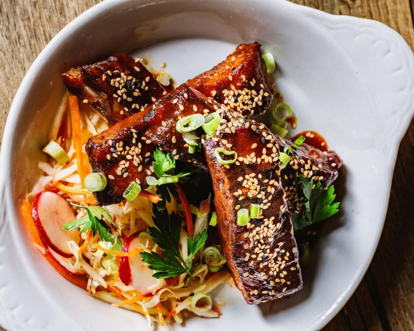 Korean Baby Back Ribs Recipe from Regale Craft Food & Drink | Food ...