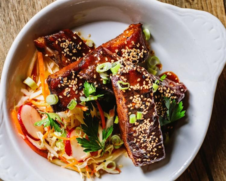 Korean Baby Back Ribs Recipe from Regale Craft Food & Drink | Food ...