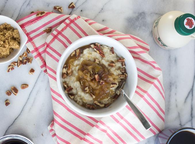 Maple Pecan Oatmeal Recipe | Food + Drinks | seenthemagazine.com