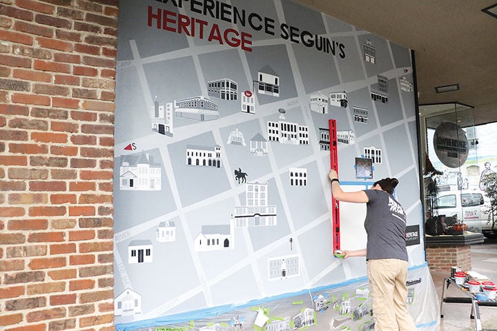 ‘Mural Mom’ painting visual depiction of Seguin’s history | News ...