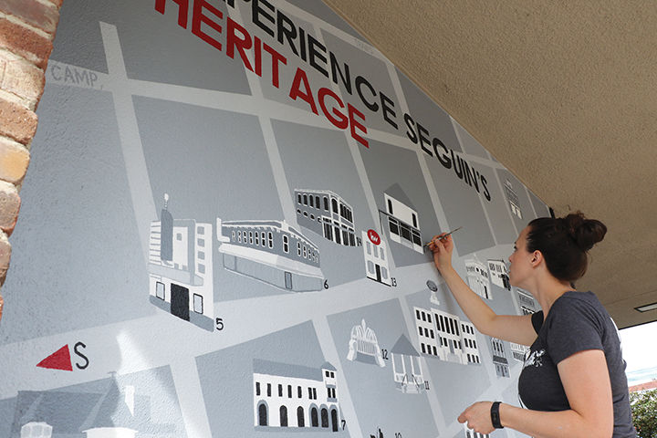 ‘Mural Mom’ painting visual depiction of Seguin’s history | News ...