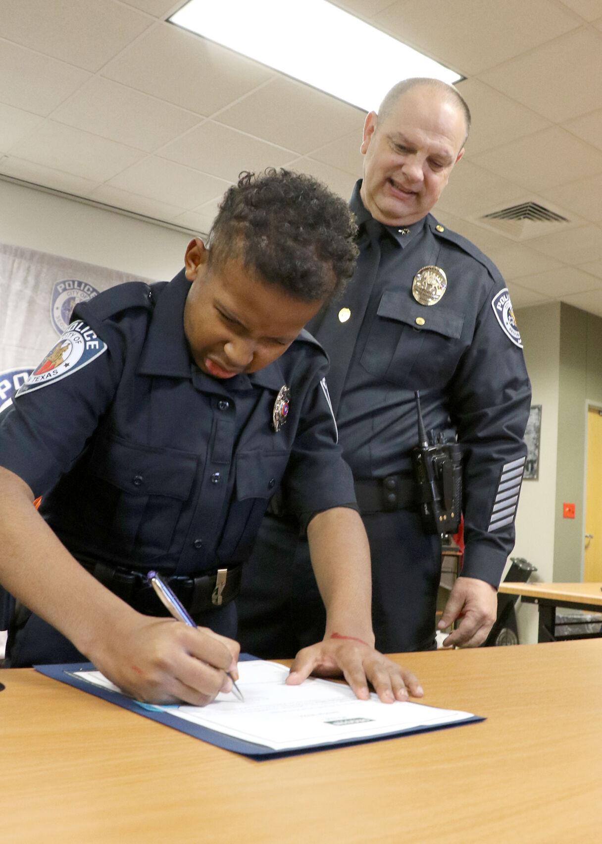 Seguin, Guadalupe County swear in youngest peace officer | Alert ...