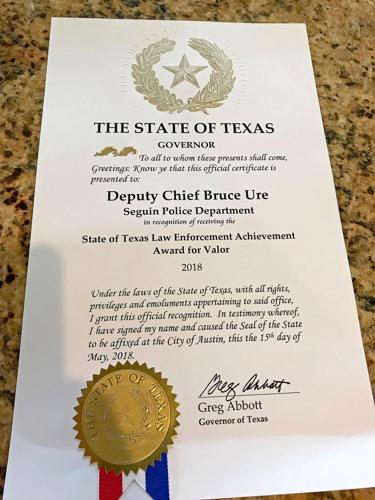 Heroics in Vegas earn Seguin PD’s Ure highest honor | News ...