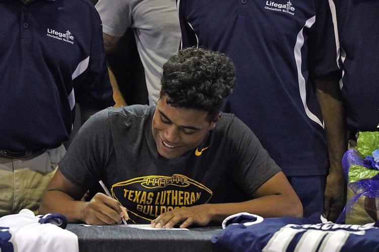 Lifegate’s Christian’s Mike McKinney becomes school’s first football ...