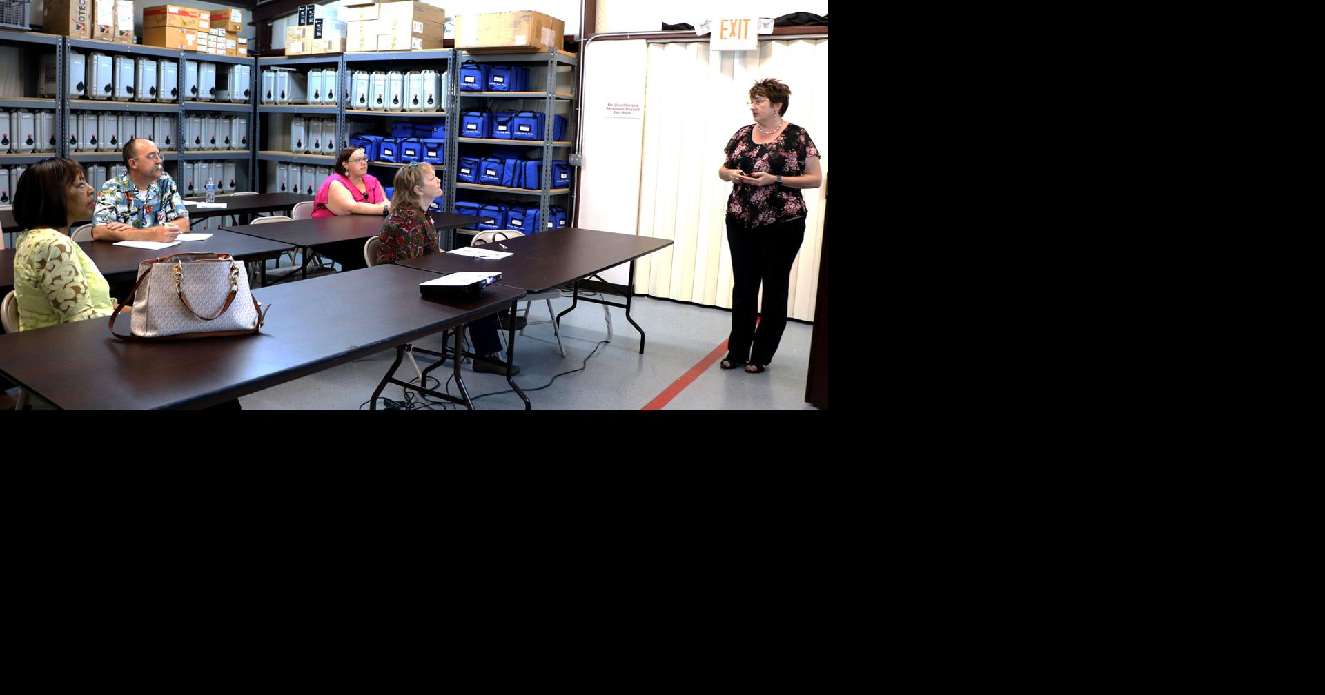 County elections crew enlightens voters ahead of November balloting ...