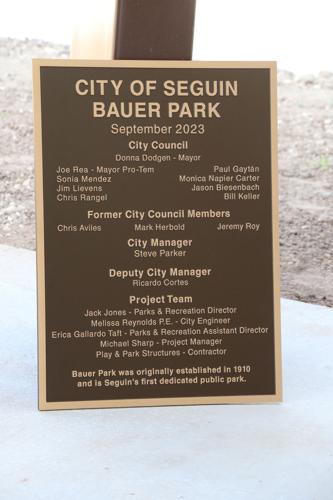 Community celebrates rededication of Bauer Park | News | seguingazette.com